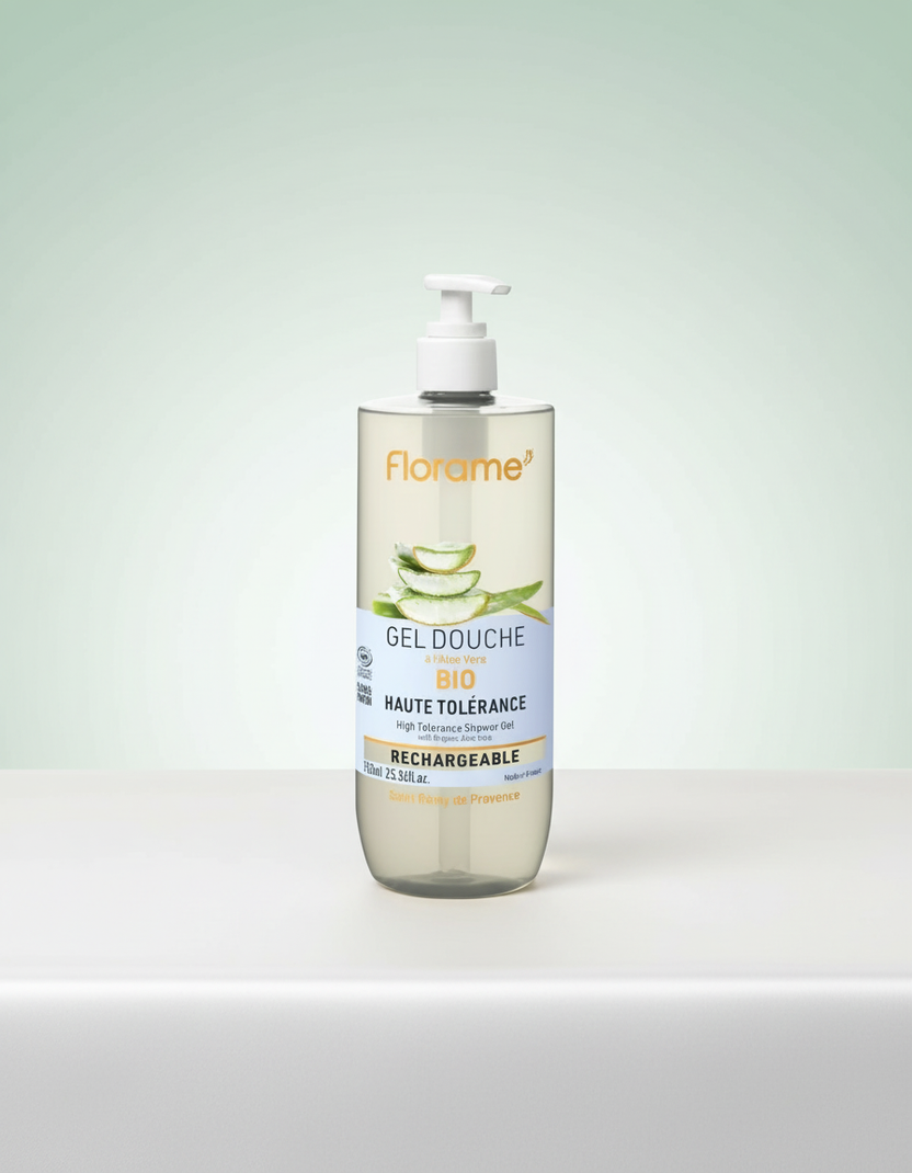 Gel de Ducha Alta Tolerancia Florame 750ml | Piel Sensible Bio – iunatural